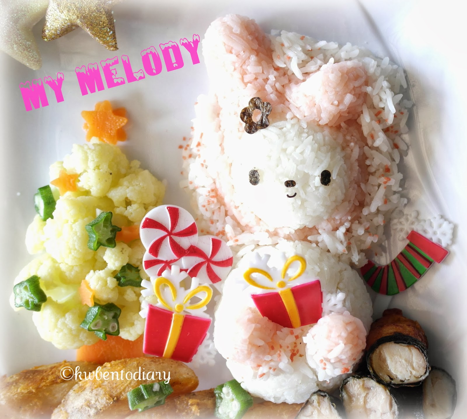 Karenwee's Bento Diary: My Melody Santa Foodart