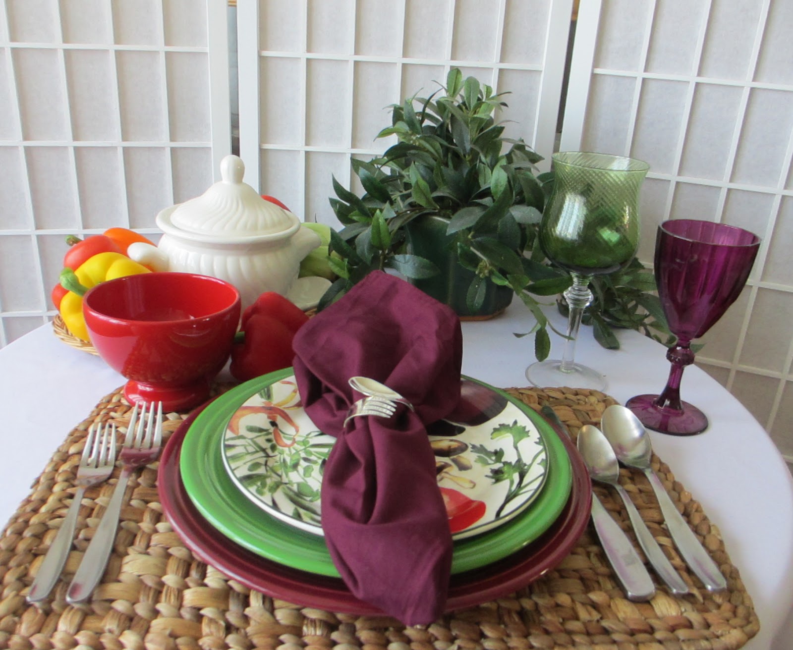 Table for One: Vegetable Soup Table