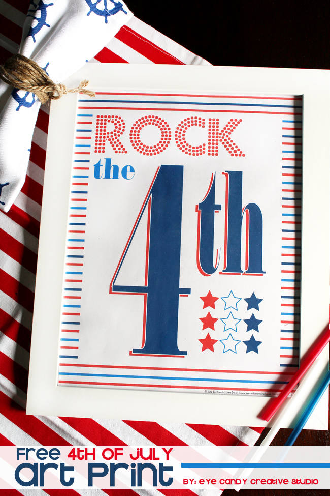 Eye Candy Creative Studio: FREEBIE :: Rock the 4th Art Print