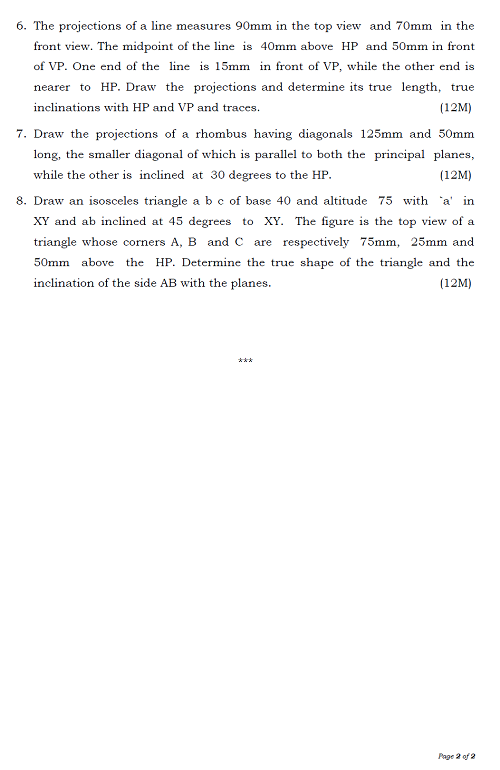 GEC ENGINEERING GRAPHICS-I May 2015 Question Paper - University ...