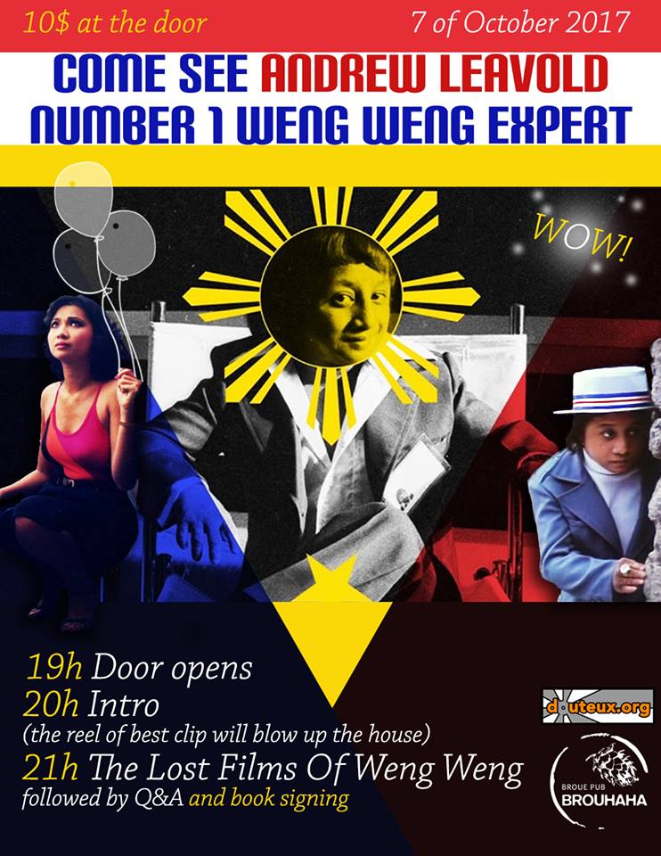 Andrew Leavold: The Search For Weng Weng Timeline