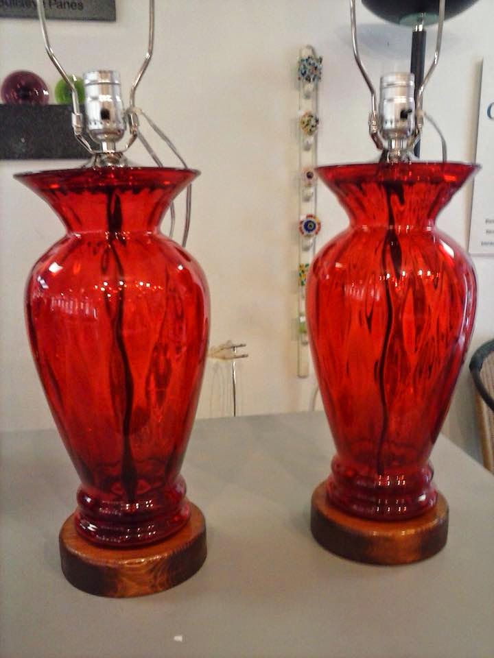 Heart of Glass - Blenko Glass: Blenko lamps at blenko VC