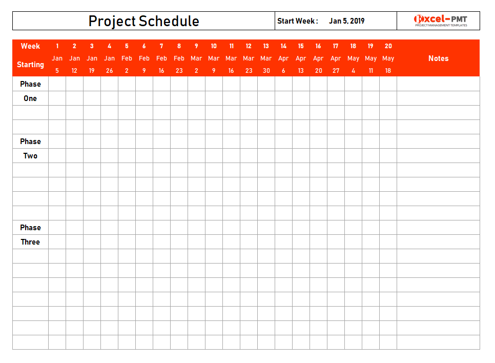 Tips for creating project schedule - Project Management | Small ...