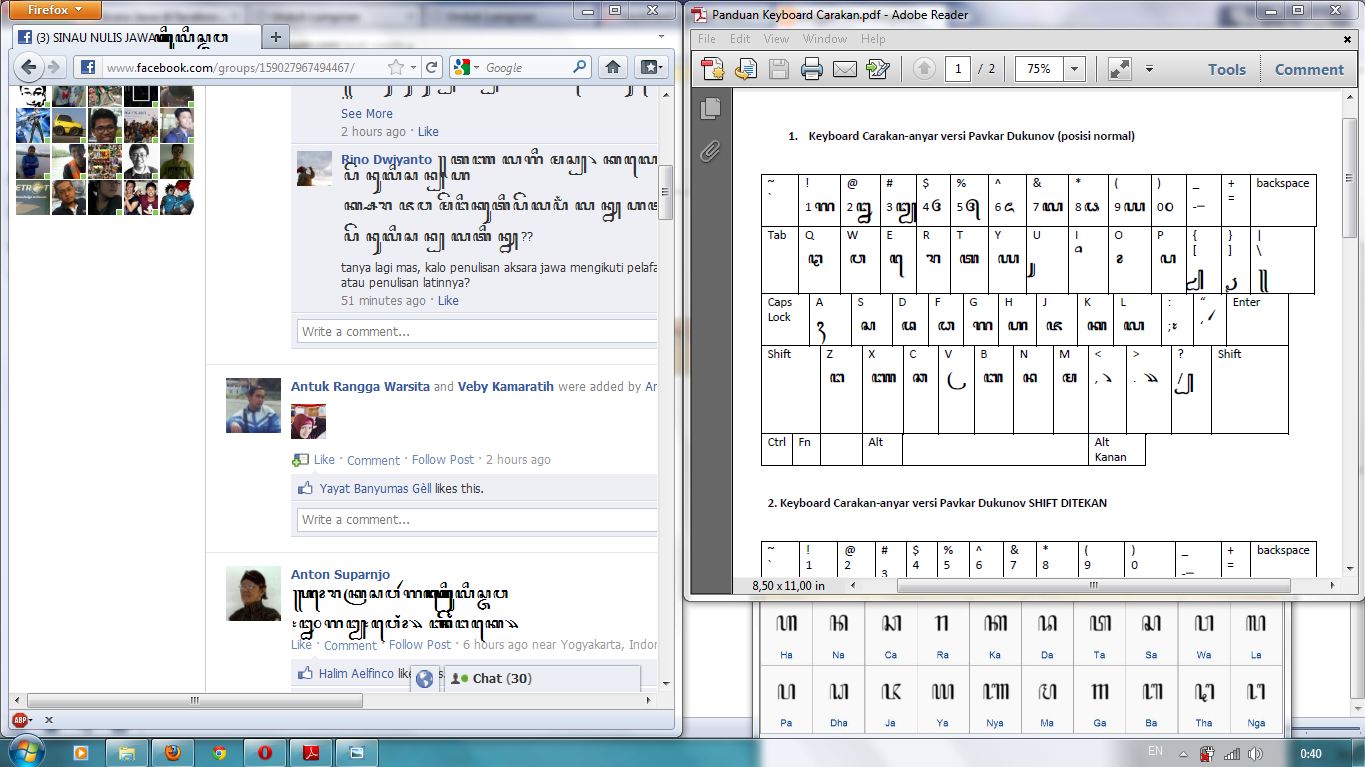 Rino Dwiyanto: Nulis Aksara Jawa di Komputer ? Baca dulu gan...