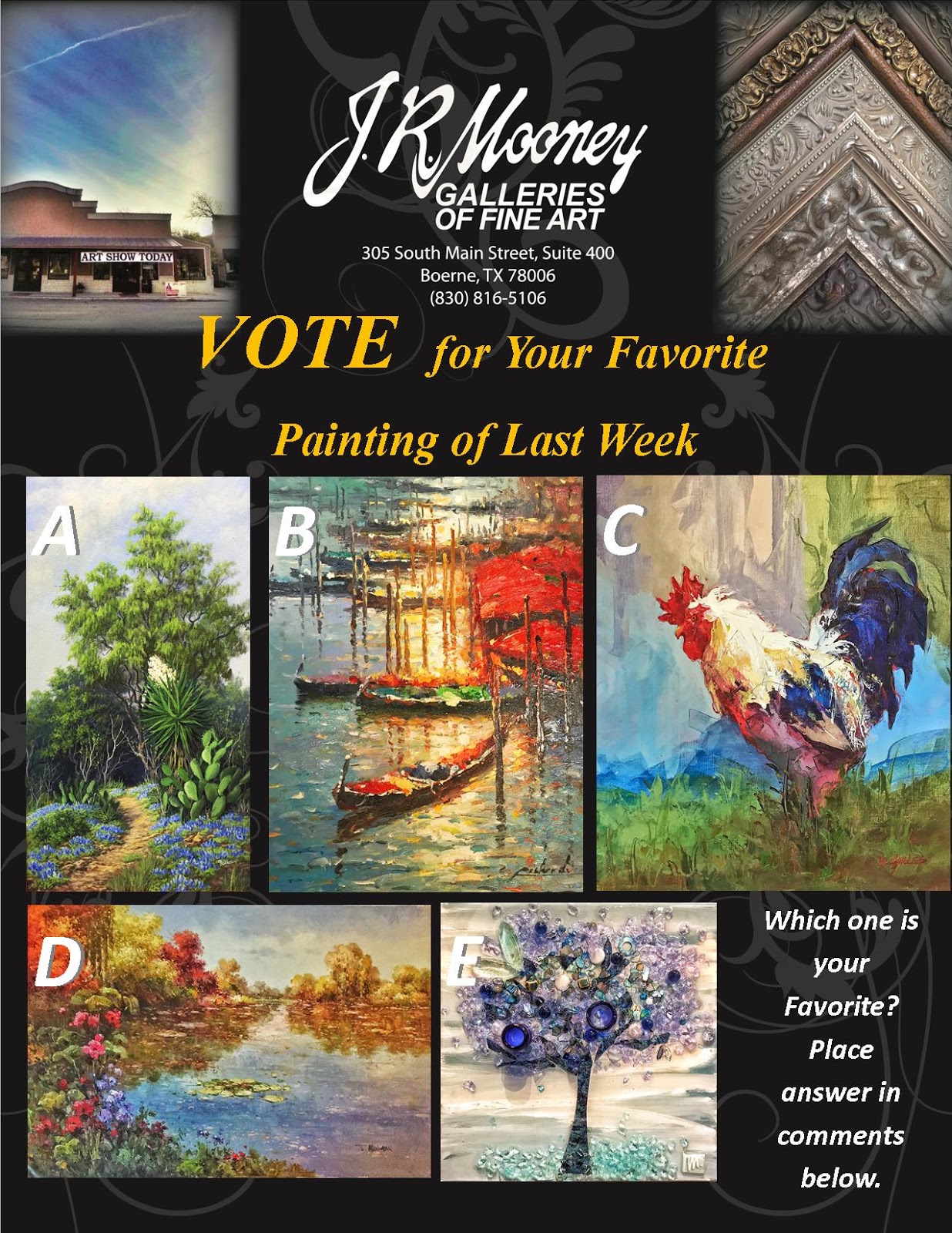 J.R. Mooney Galleries of Fine Art: VOTE for Your Favorite painting from ...