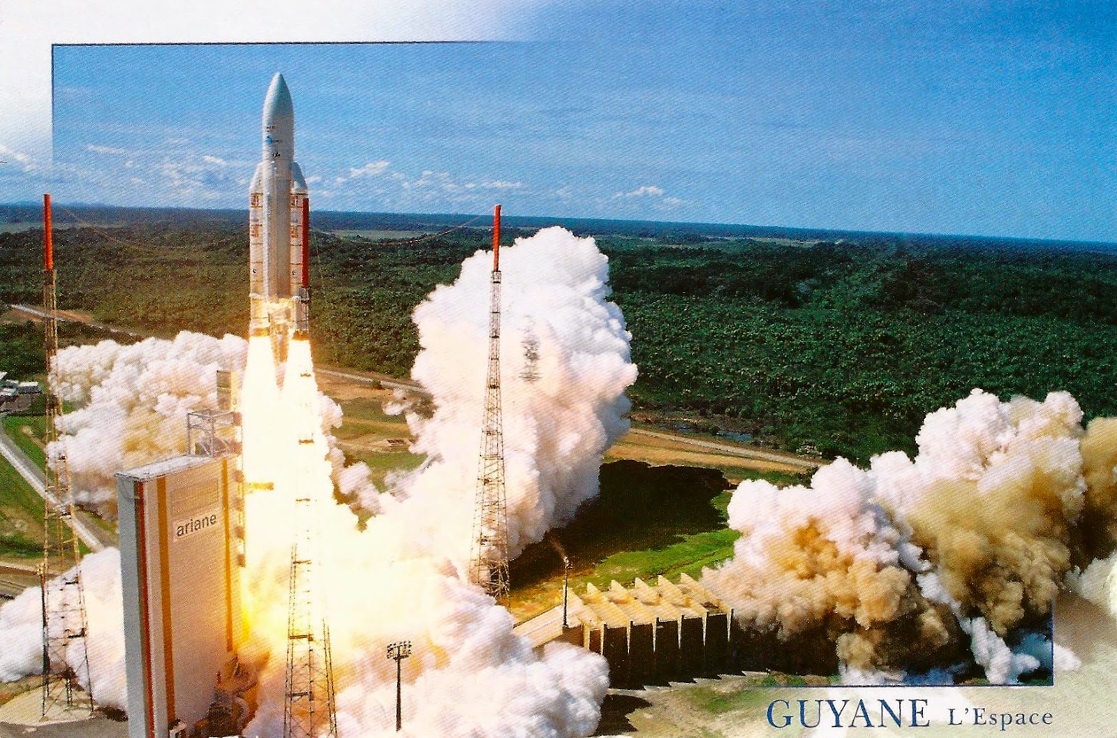 My Favorite Postcards: The Ariane 5 Rocket in French Guiana