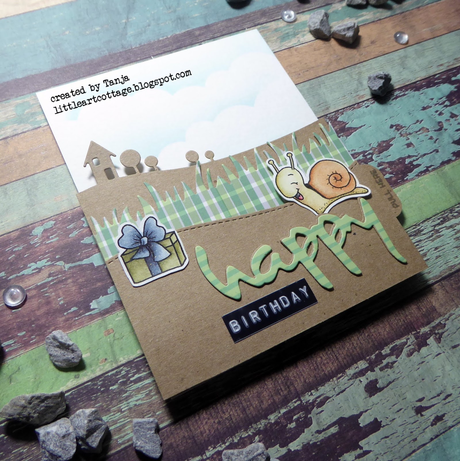 Gerda Steiner Designs, LLC: Happy Birthday Snail