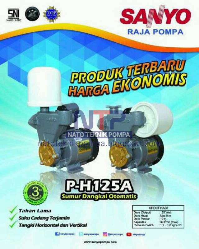 POMPA SANYO - Jual Pompa Air Surabaya - Toko Mesin Pompa Merk ...