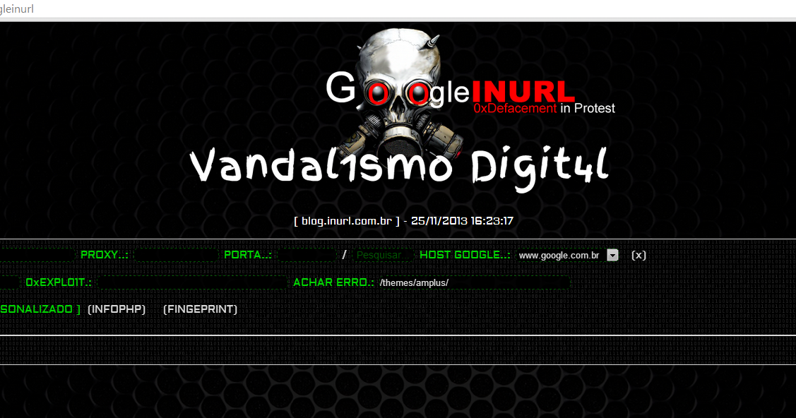 Usando SCANNER INURL para encontrar Vull's WP | Google INURL - Brasil