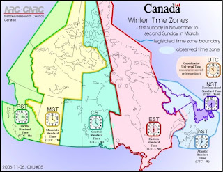 Gr. 9 Geography: Time zones of Canada