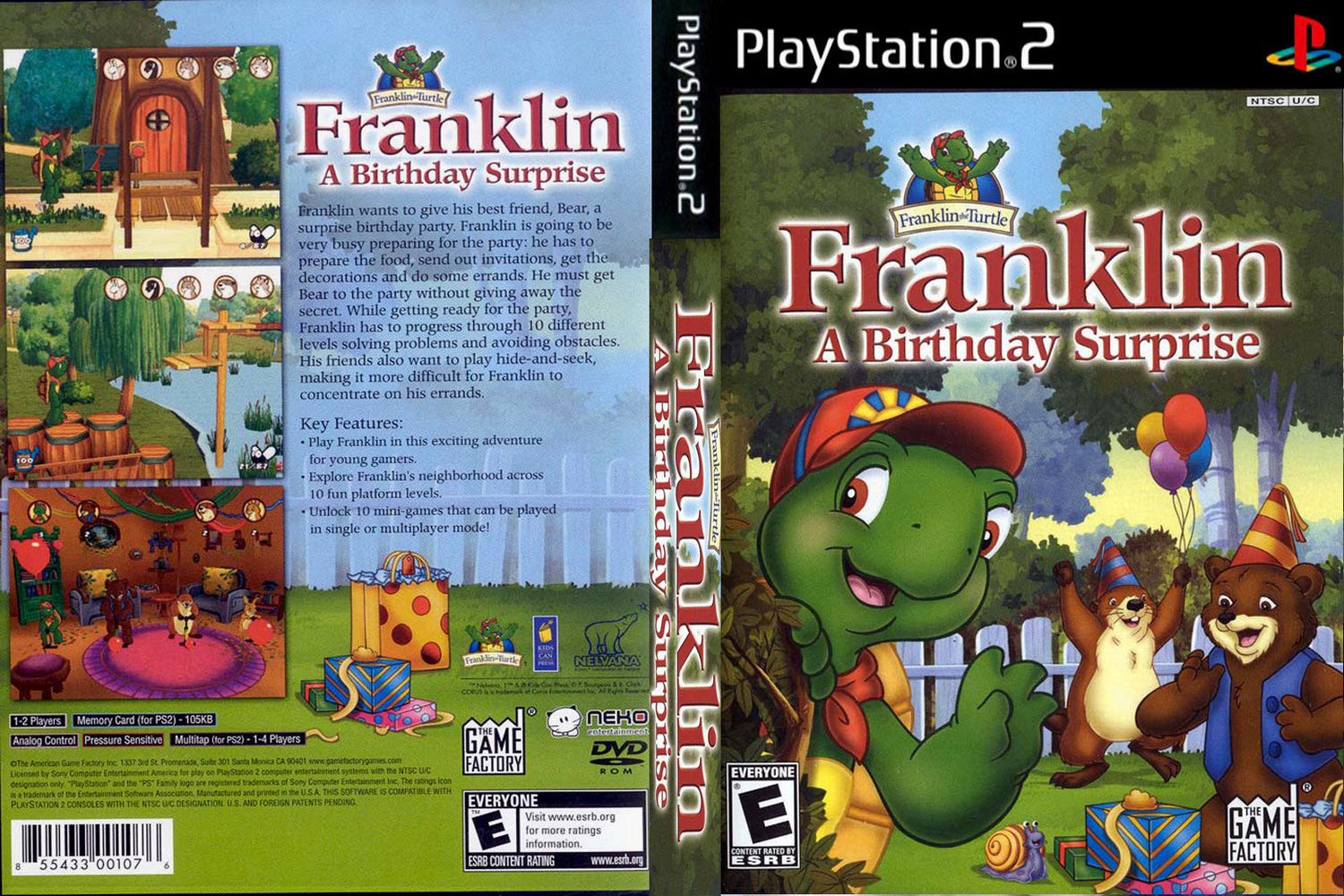 Filmes Prediletos Nota 10 PS2: PS2 Franklin A Birthday Surprise