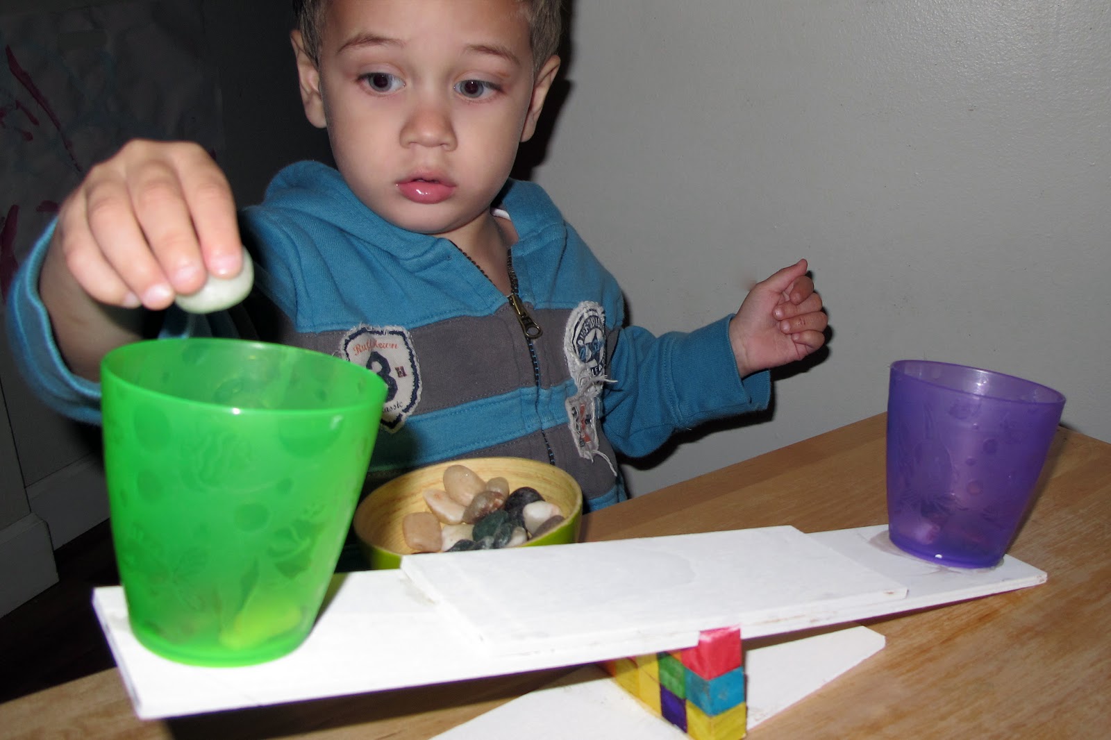 Peaceful Parenting: Homemade Levers: Science Play