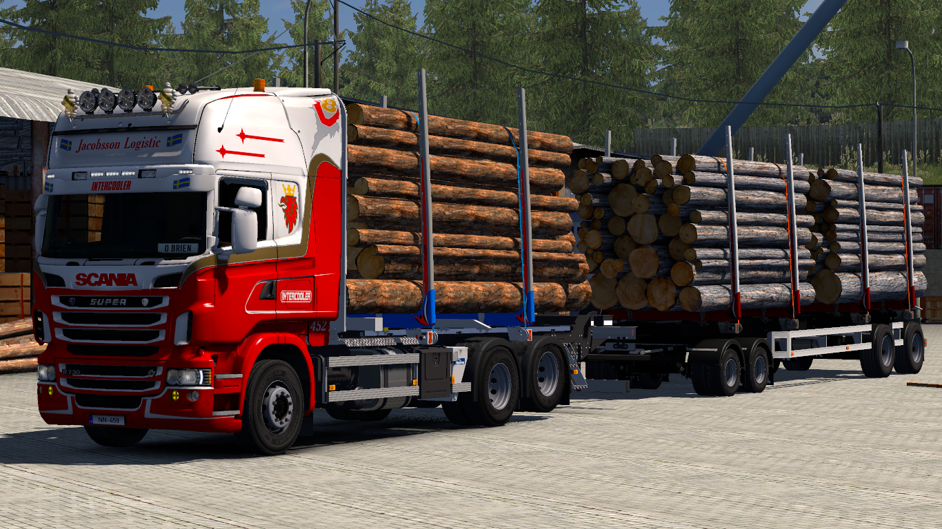 JYKI Timber Trailer 1.3.3 - Euro Truck Simulator 2 Mod World