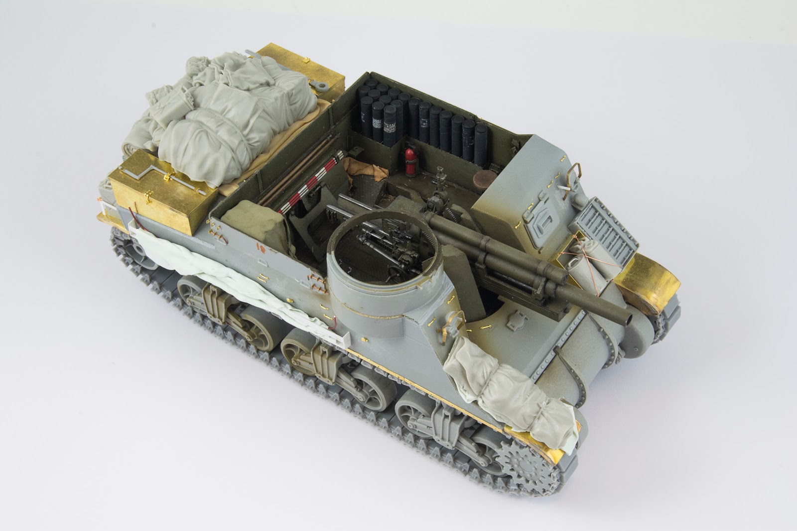 Bulletproof Models: M7 Priest (Build/Interior Paint)