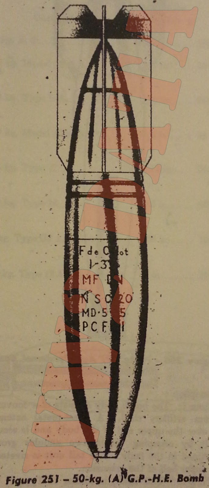 WW2 Equipment Data: French Explosive Ordnance - Bombs