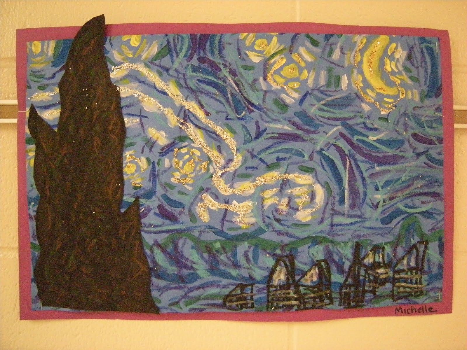 WHAT'S HAPPENING IN THE ART ROOM??: 3rd Grade Van Gogh