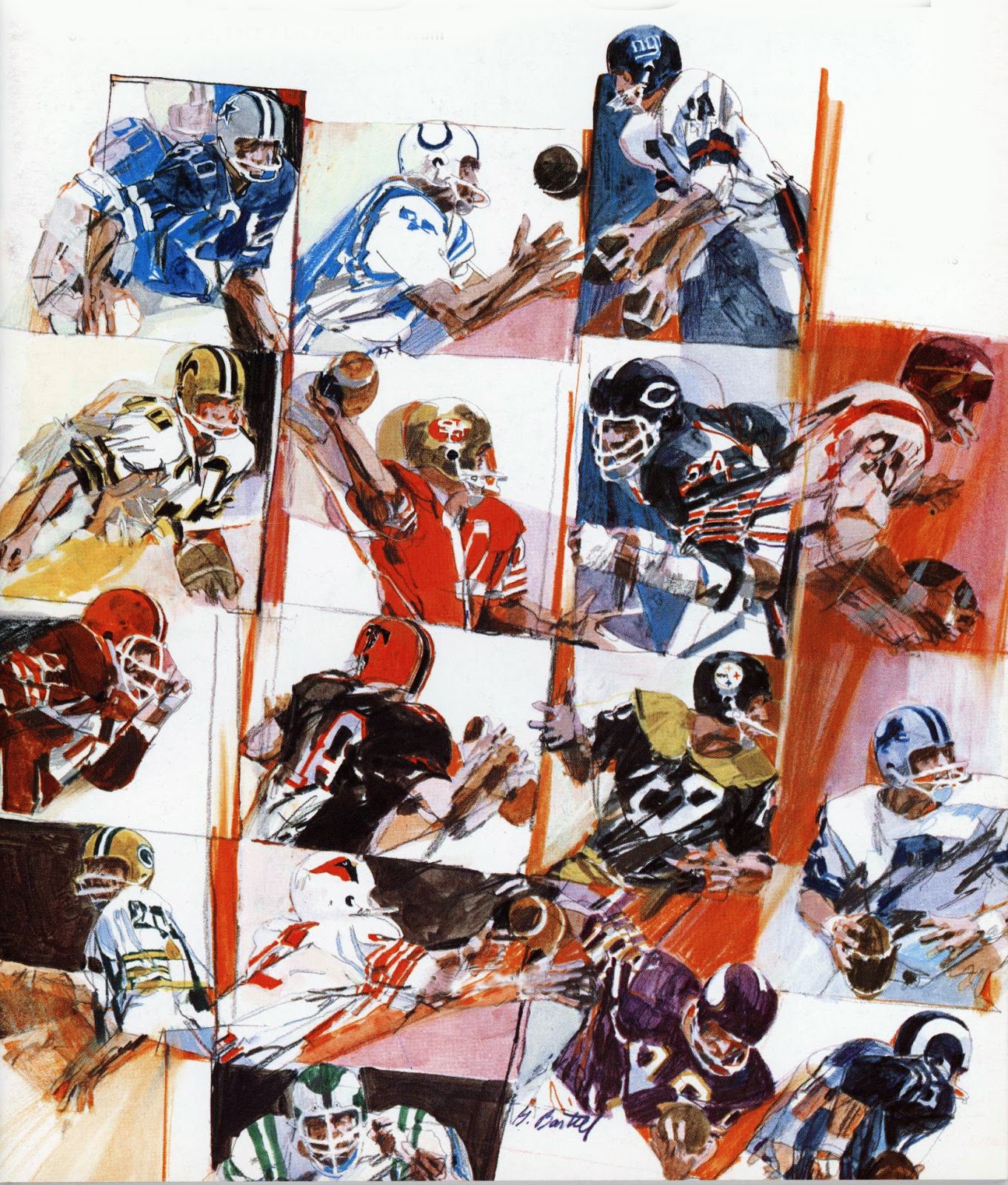 Pro Football Journal Presents: NFL Art: NFL Teams by George Bartell