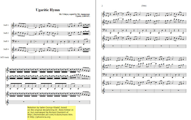 VALDEMÚSICA: LA MÚSICA EN EL ANTIGUO MEDIO ORIENTE I : UGARIT