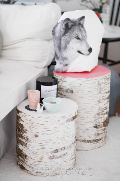 Var dags rum: Gör-det-själv-soffbord av en stubbe!