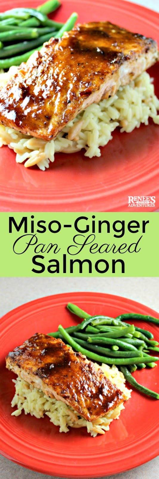 Miso-Ginger Glazed Salmon | Renee's Kitchen Adventures