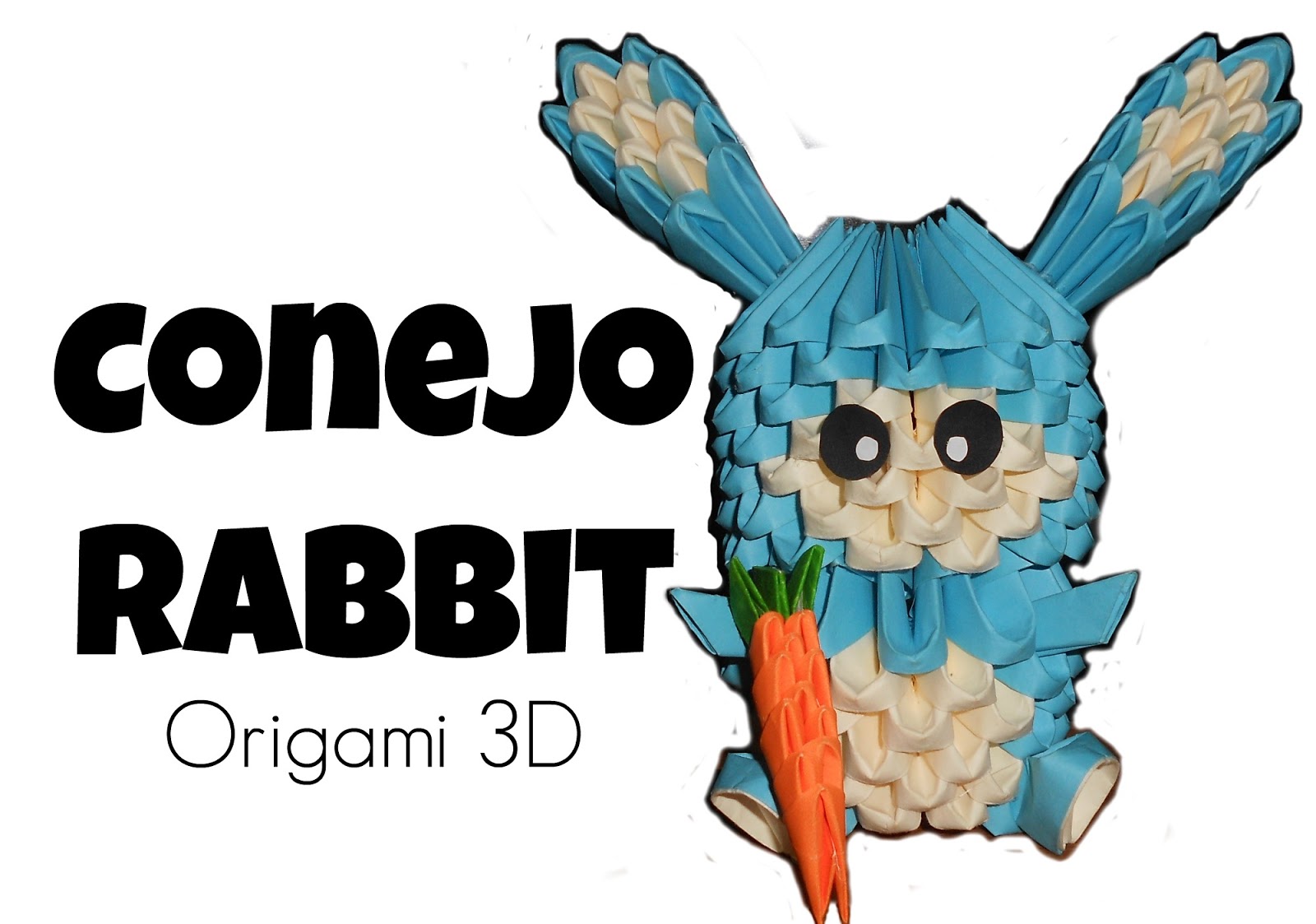 Rabbit - conejo en origami 3D | El blog de las manualidades