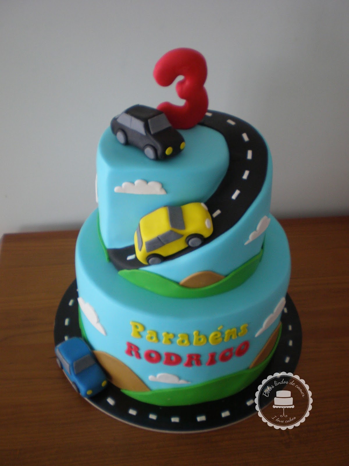 Bolos lindos de comer: Bolos estrada com carros/ Road with cars cake