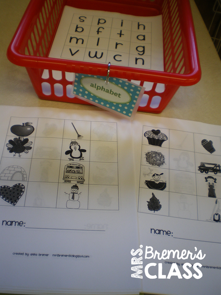 Literacy Center Activities for Kindergarten | Mrs. Bremer's Class
