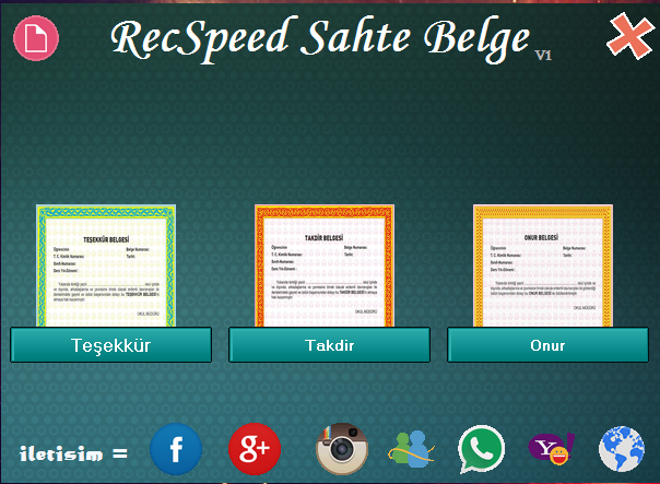 Sahte Karne Oluşturma Programı - RecSpeed Sahte Belge