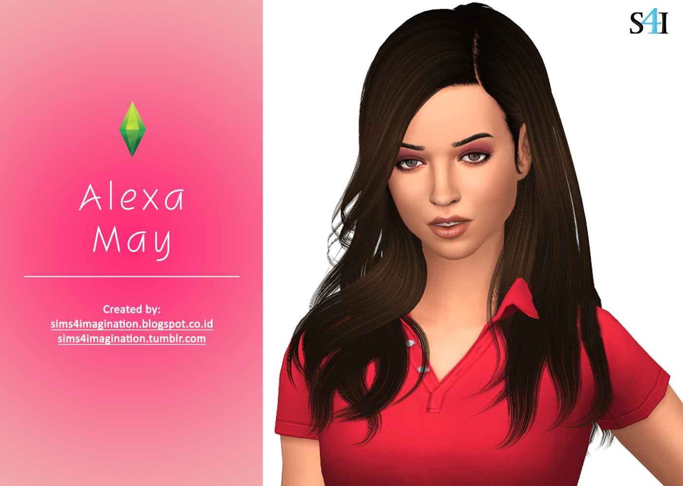 My Sims 4 CAS: Alexa May - Imagination Sims 4 CAS