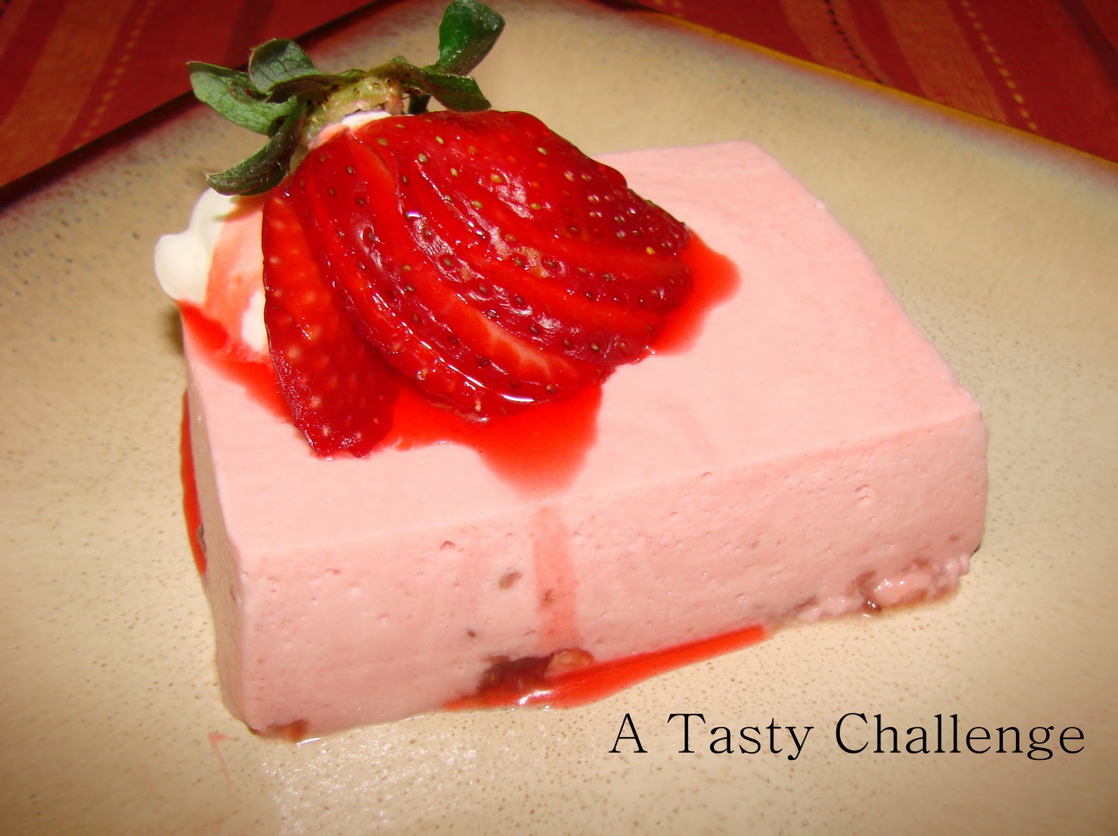 A Tasty Challenge.....: Strawberry Pudding