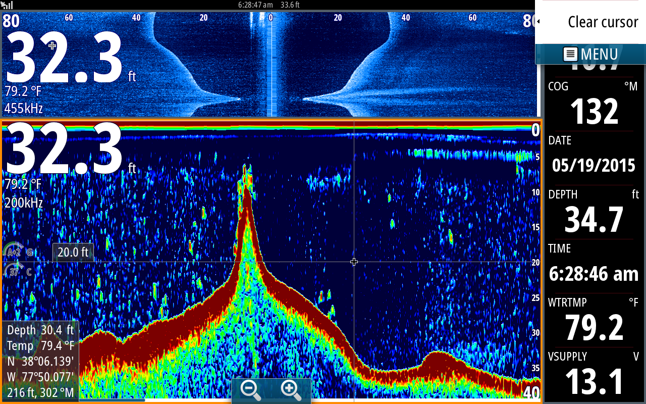 Lake Anna Striper Guide Journal: Navico Screen Shots