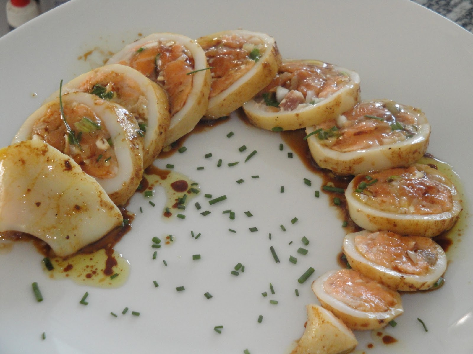 Carnes e Mares: Lula Recheada com Salmão