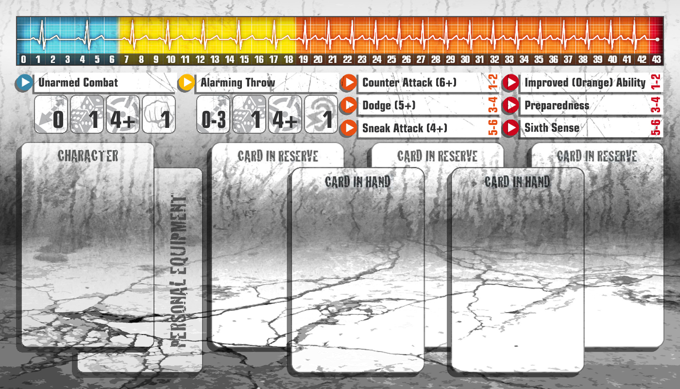 The Day of the Walking Dead: Zombicide - Character Sheet - Hero
