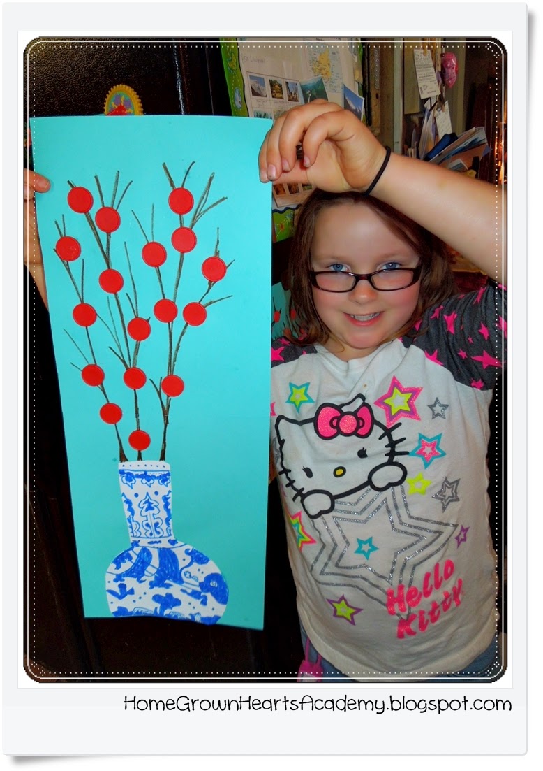 Home Grown Hearts Academy Homeschool Blog: Chinese Vase & Cherry ...