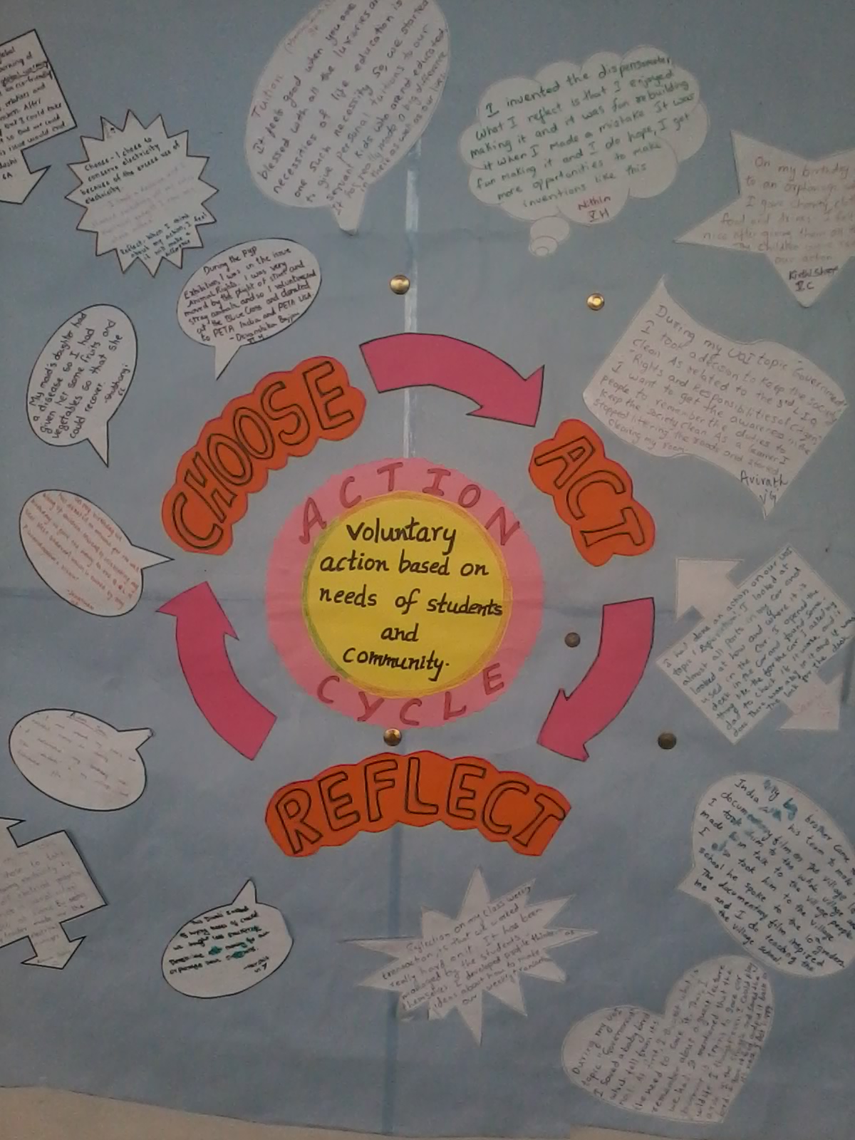 Oakridge International School, Newton Campus: Action Board