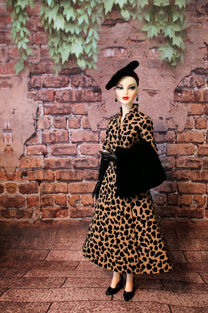 Classic Doll Designs: Pattern- Dior Animal Print Wrap Dress- Style 134