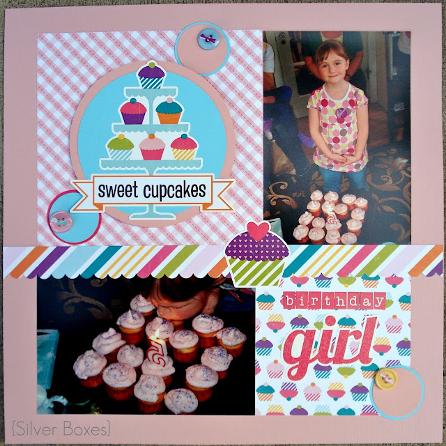 Silver Boxes: Note Card Set & Cupcake Layout