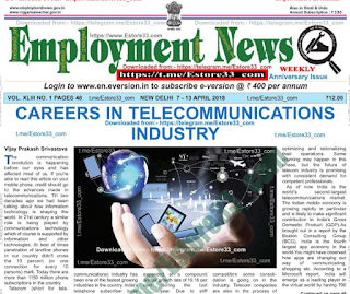 Employment News E-Paper 07 April - 13 April Free Download - Government ...