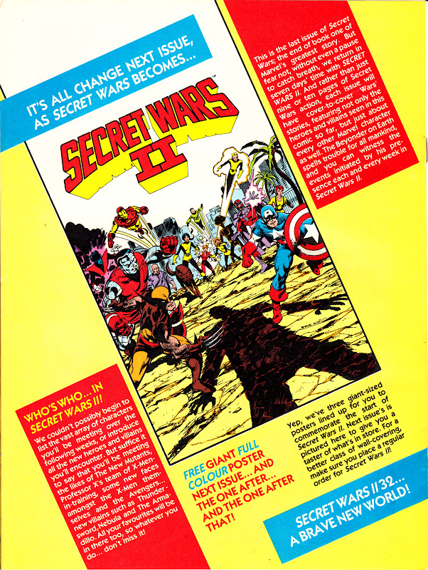 STARLOGGED - GEEK MEDIA AGAIN: 1985: MARVEL SUPER HEROES SECRET WARS UK ...