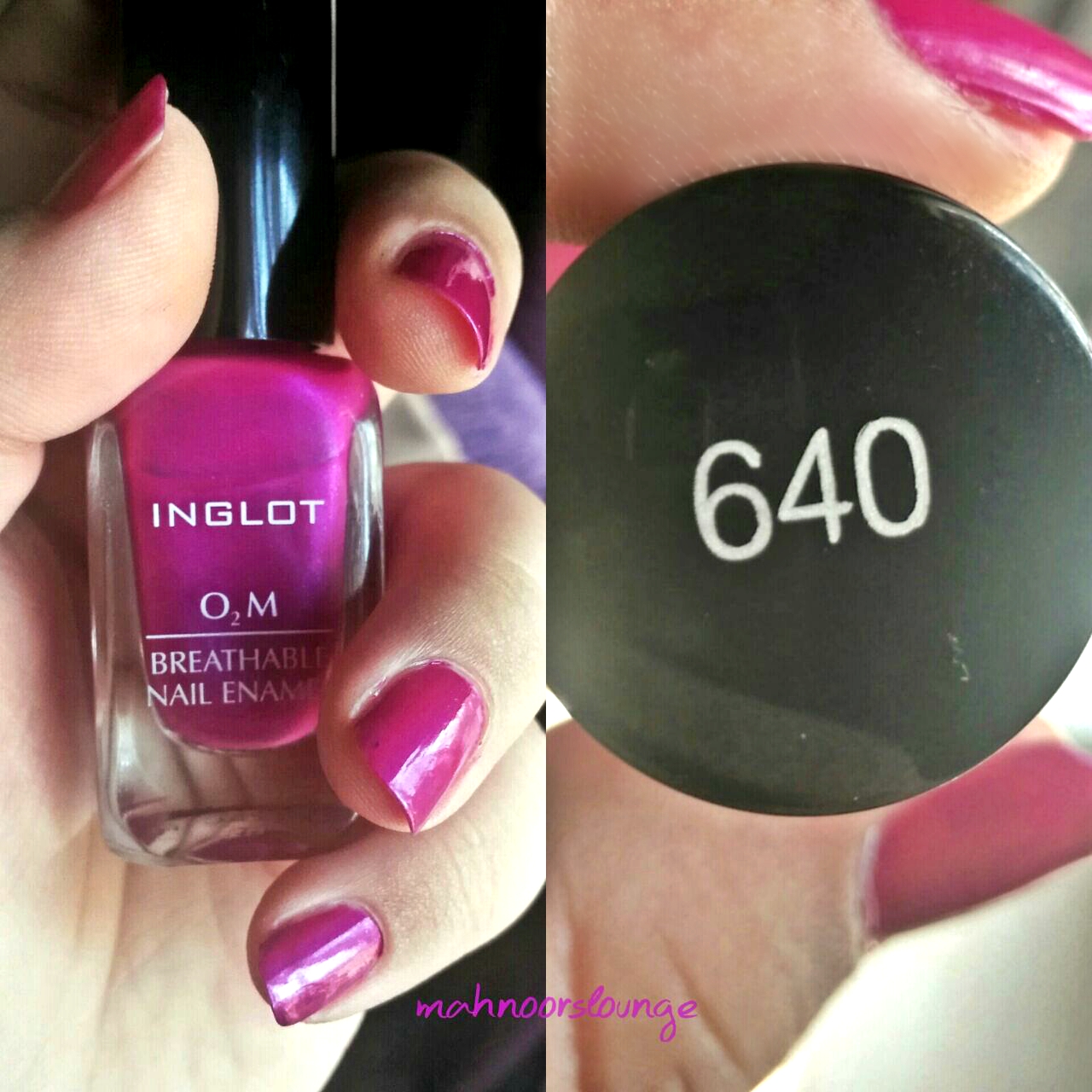 Mahnoor's Lounge: Inglot Breathable Nail Enamel 640