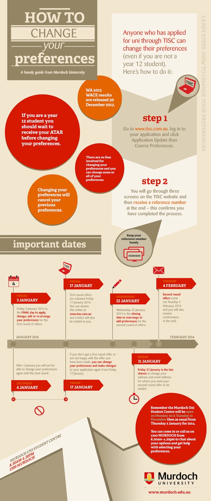 Future Students: How to Change Your Preferences: A Visual Guide