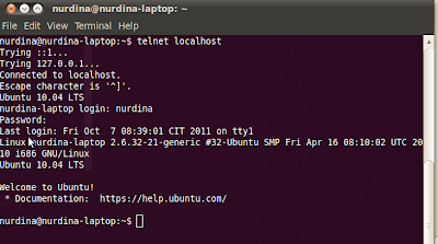 Go to Blog: CARA INSTAL TELNET DI UBUNTU