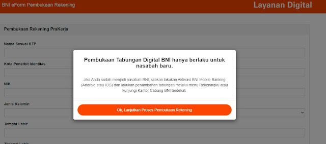 Cara dan Syarat Buka Rekening BNI Prakerja Online