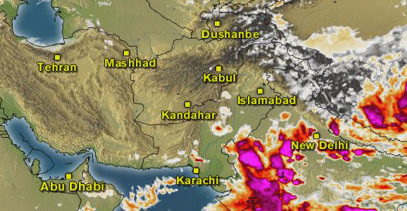 Services of National weather : Weather update of Karachi..