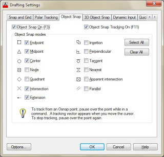 Fungsi dan Cara Mengaktifkan Object Snap | Tukang Gambar