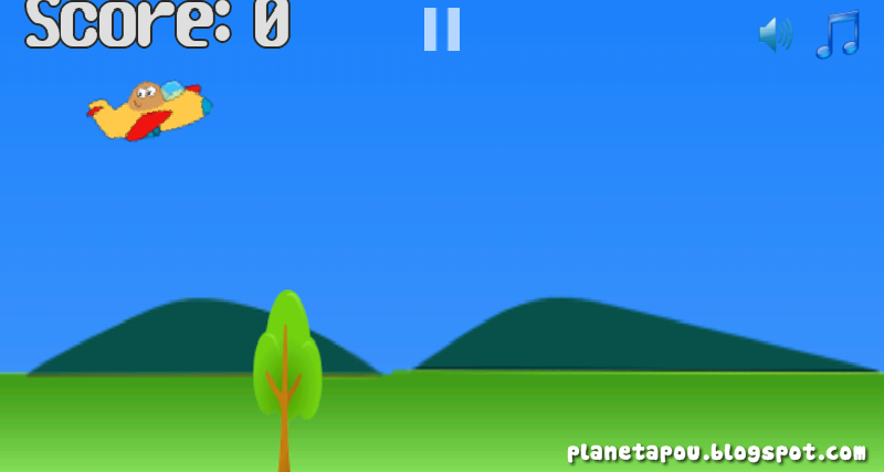 Planeta Pou: Minigame: Pou no avião!