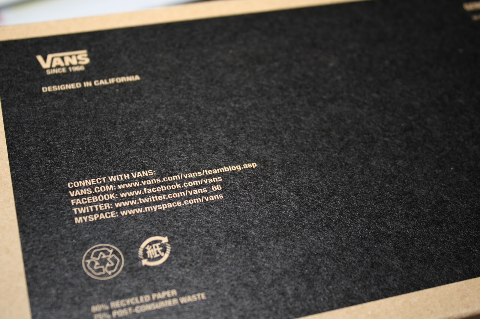 Design Context Blog.: Vans box.