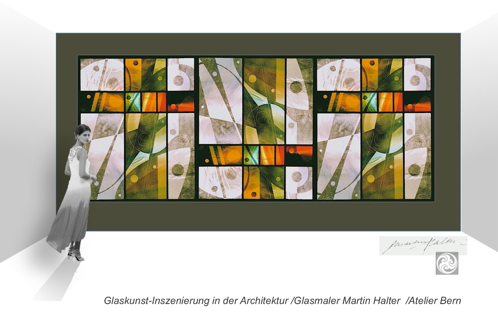 Glaskunst - Glasdesign mit Farben im Licht für die Umsetzung von ...