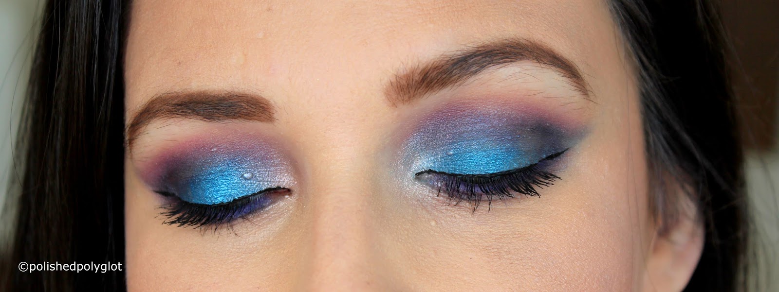 Makeup │ Bold look in Electric Blue and Purple / Polished Polyglot