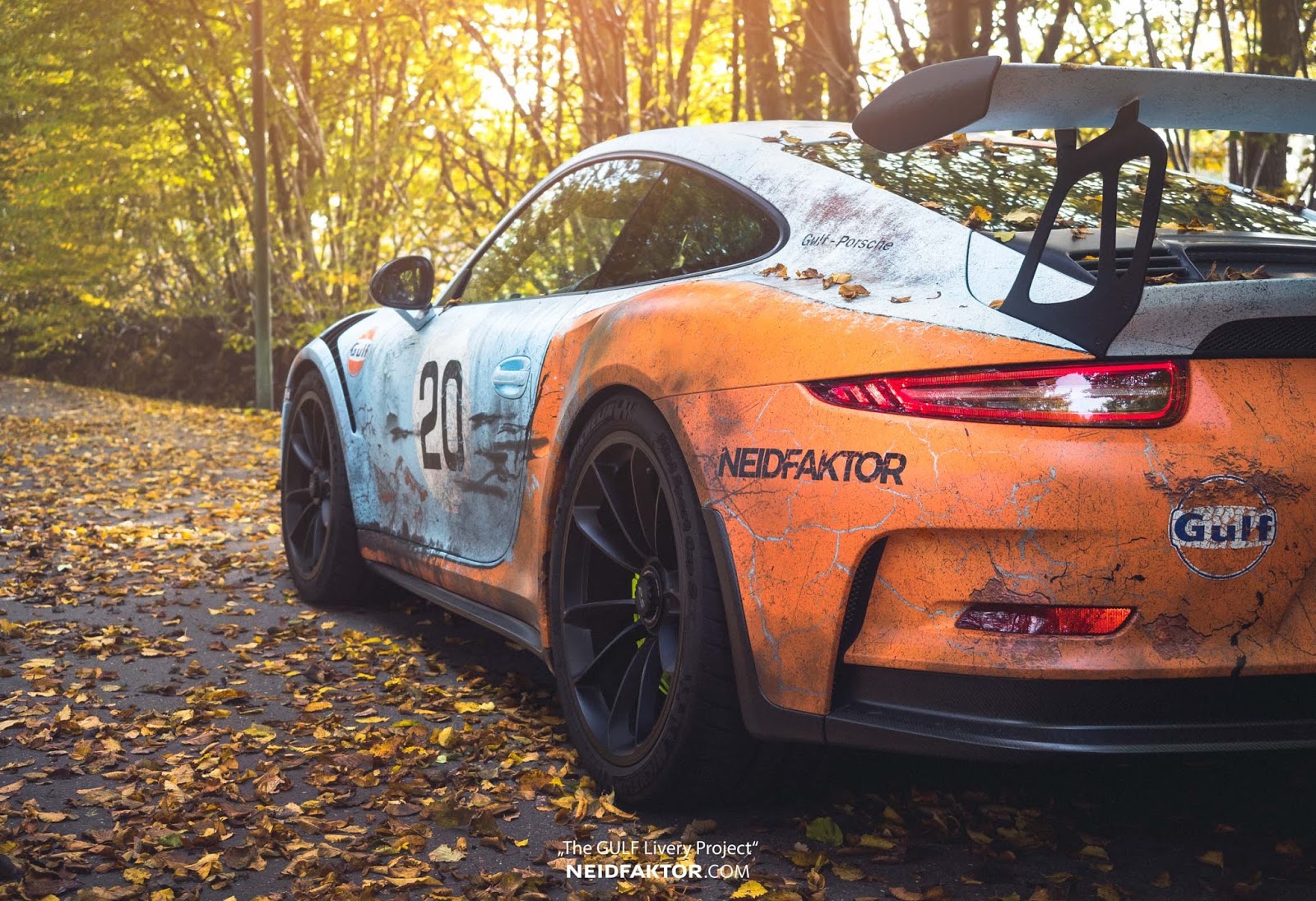 Porsche 911 GT3 RS Poses With Rusty Gulf Livery - car news